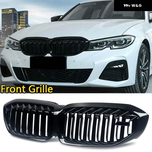 スポーツ グリル BMW G20 G21 3シリーズ フロントキドニー グリル M5 スタイル スポーツ 2019+モデル グロスブラック ABS プラスチック カスタムパーツ アクセサリー 交換用部品Item Weight:1500gIt...