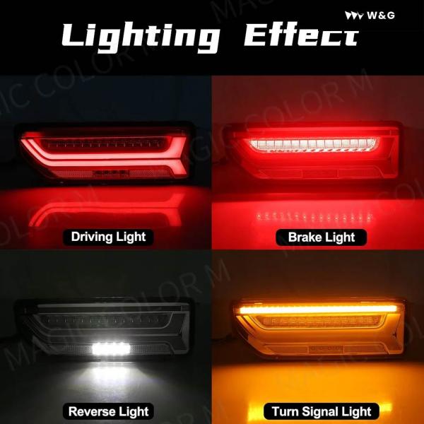 LEDテールランプ スズキ ジムニー 2019-23 リアランニングブレーキ リバースライト ウィンカー テールライト カーアクセサリー カスタムパーツ アクセサリー 交換用部品Hign-concerned Chemical:NoneCer...