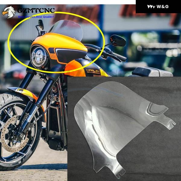 4MM ハーレー 2018-21 FLSB ソフテイル スポーツグライド ウィンドスクリーン ツーリング ウィンドシールド 27.7CM ウィンドシールド スクリーン デフレクターPC カスタムパーツ アクセサリーHign-concerne...