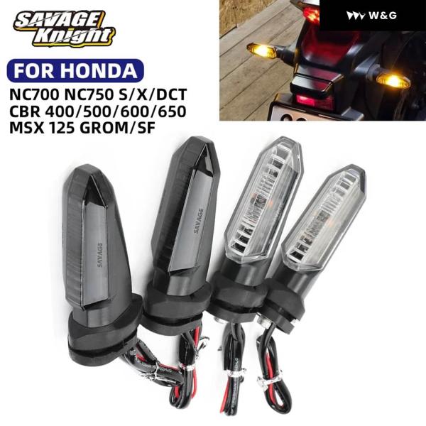 LED ウィンカーライト ホンダ NC700 NC750 S/X/DCT CTX700 650F 500R 400R オートバイ バイク 点滅 ウィンカーランプ カスタムパーツ アクセサリーBattery Included:NoHign-c...