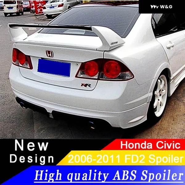 ホンダ シビック 2006-2011 ABS FD2 スポイラー 3パーツ 4パーツ シビック カー ブート カバー リア ウィング カスタムパーツ アクセサリーPlacement on Vehicle:TailCountry/Region...