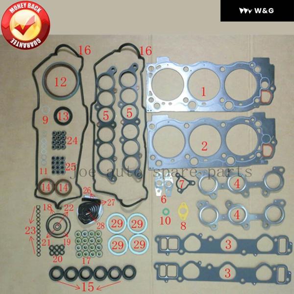 5VZ 5VZFE エンジン フルガスケットセットキット トヨタ ハイラックス II/ランドクルーザー / タンドラ ピックアップ 3.4L 3378CC 04111-62130 04111-62150 50177700 カスタムパーツ ア...