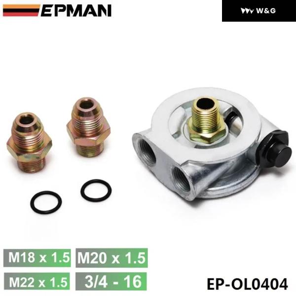 オイルクーラー フィルター サンドイッチプレート サーモスタット アダプター AN10 AN8 フィッティング EP-OL0404 カスタムパーツ アクセサリーSpecial Features:universalItem Diameter:...