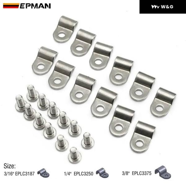 シングルラインクランプ 燃料ラインクランプ 3/8インチ 3/16インチ 1/4インチ SS 1パック 燃料 エア 電気 ブレーキ ラインなどに適合 EPLC3187 カスタムパーツ アクセサリーHign-concerned Chemica...