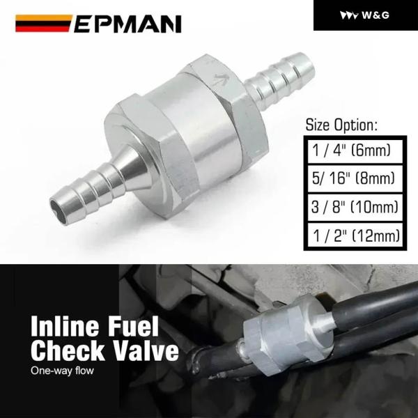 アルミ 燃料チェック バルブ ワンウェイインライン逆止弁 キャブレター 低圧燃料 システム EPAA22G01KM カスタムパーツ アクセサリーHign-concerned Chemical:NonePlacement on Vehicle...