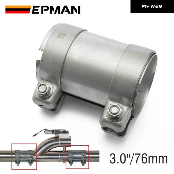 3インチマフラー パイプ コネクタジョイナー 304 SS クランプコネクタ 76MM EPLJG76ST カスタムパーツ アクセサリーHign-concerned Chemical:NoneDiameter:3 inchMaterial:...