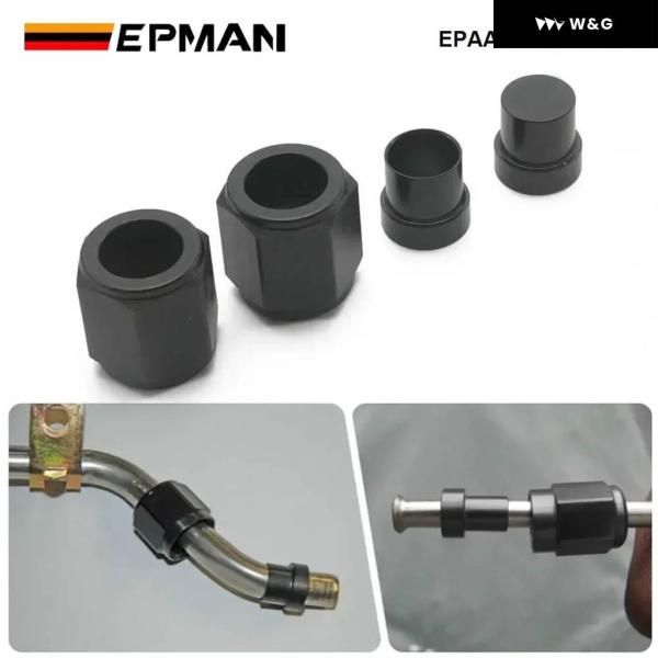 アルミ 6 AN メス - 3/8インチ OD チューブ ハードライン チューブ ナット スリーブ EPAA01G116KAN6 カスタムパーツ アクセサリーSpecial Features:universalItem Diameter:0...