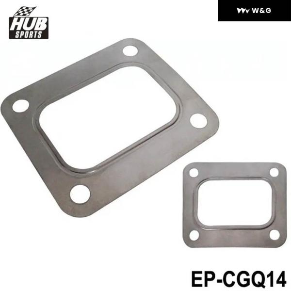 10個 T04E T66 T70 GT35 GT40 T4 ターボタービンインレットガスケット T4 フランジガスケット 4ボルト 304 ステンレス HU-CGQ14 カスタムパーツ アクセサリーSpecial Features:Univ...