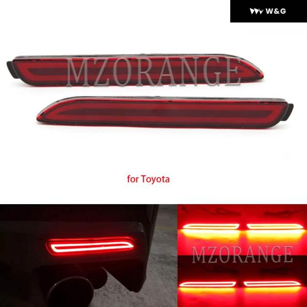 1ペア LEDリア バンパー ライト トヨタ カムリ 2006-2014 RAV4 2019 2020 リフレクター ランプ ブレーキフォグハザード カーアクセサリー カスタムパーツ アクセサリーHign-concerned Chemica...