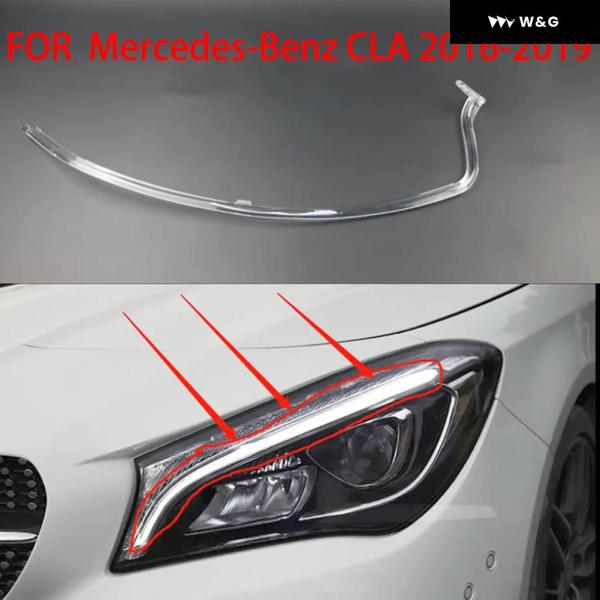 メルセデス ベンツ W117 CLA 2016-2019 LED DRL ヘッドライト ライトガイドプレート デイタイム ランニングライト チューブ カー ランニングライト バー カスタムパーツ アクセサリーModel Name:1Orig...