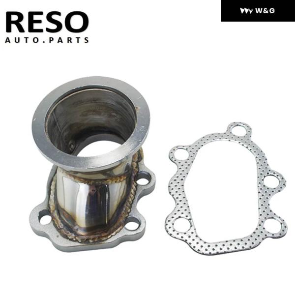 2.5インチ 63.5MM Vバンドクランプフランジターボダウン パイプ アダプター 304 ステンレス アダプター T25 T28 GT25 GT28 カスタムパーツ アクセサリーItem Diameter:1inchItem Weigh...