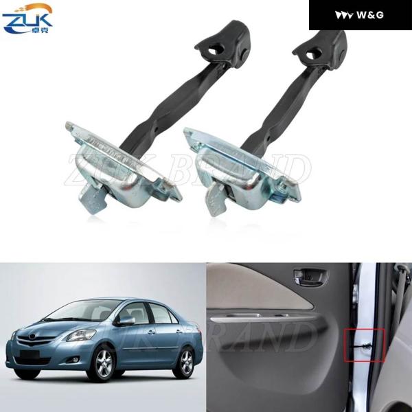 フロント リア 左 右 車ドアストッパー チェッカー ドアチェック ストラップ ヒンジアーム トヨタ VIOS YARIS セダン NCP92 NCP93 2008-2013 カスタムパーツ アクセサリーHign-concerned Che...