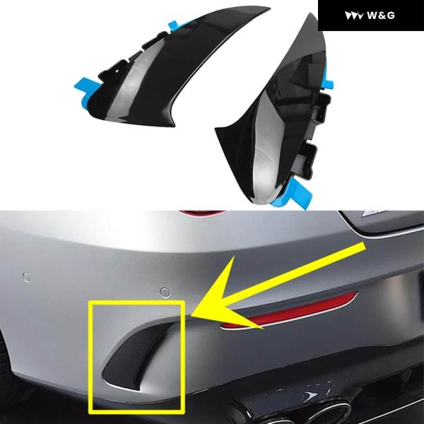 メルセデス CLA CLASS C/X118 CLA35 CLA45 CLA180 CLA200 CLA250 AMG 2020+ カー スタイリング リア バンパー スポイラー サイド カナード スプリッター カスタムパーツ アクセサリー...
