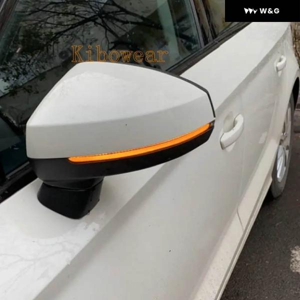 2個ダイナミックスクロールLED アウディ A3 S3 8V RS3 ウィンカーライト 2014-16 2019 2020ミラー インジケーター ウィンカースイープ カスタムパーツ アクセサリーHign-concerned Chemical...