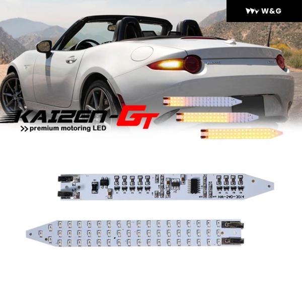 7440 アンバー /レッド シーケンシャル LED 回路基板キット 2016年以降 マツダ MX-5 ミアータ ND リア ウィンカーライト テールライト カスタムパーツ アクセサリーHign-concerned Chemical:Non...