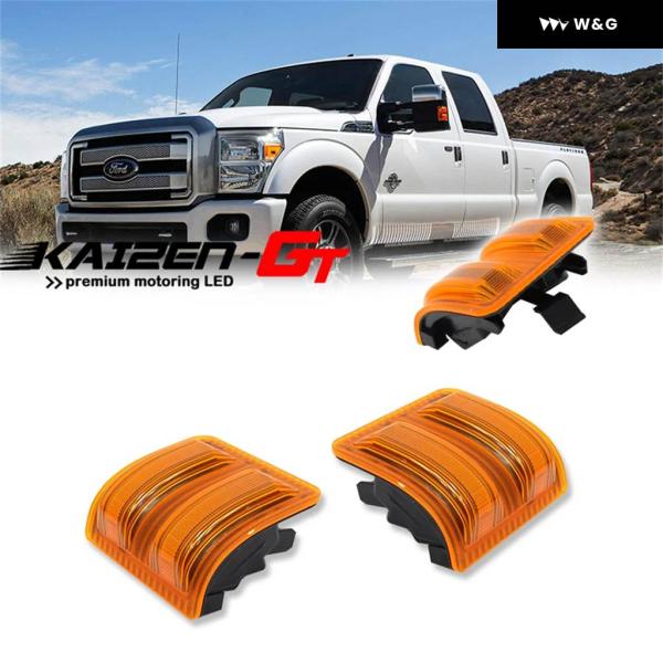 フロントサイドミラー ウィンカーライト カバー ハウジング フォード F250/F350/F450/F550 スーパーデューティー/F150 リンカーンマークLT バルブ 無 カスタムパーツ アクセサリーHign-concerned Che...