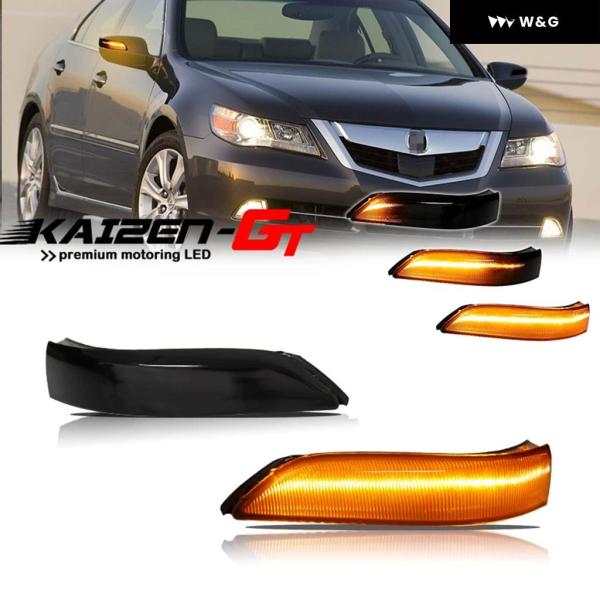 シーケンシャル アンバー LED車フロントサイドミラー シグナルライト 2008-2013 ホンダ アコード CP1/CP2/CP3 2005-2009 アキュラ RL KB1/2 カスタムパーツ アクセサリーHign-concerned ...