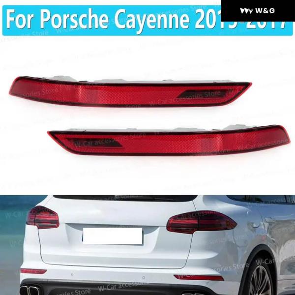車用レッドリア バンパー ランプ ポルシェ カイエン 2015 2016 2017 リフレクター ランプ リフレクター 95863110510 カスタムパーツ アクセサリーSpecial Features:rear bumper lampC...