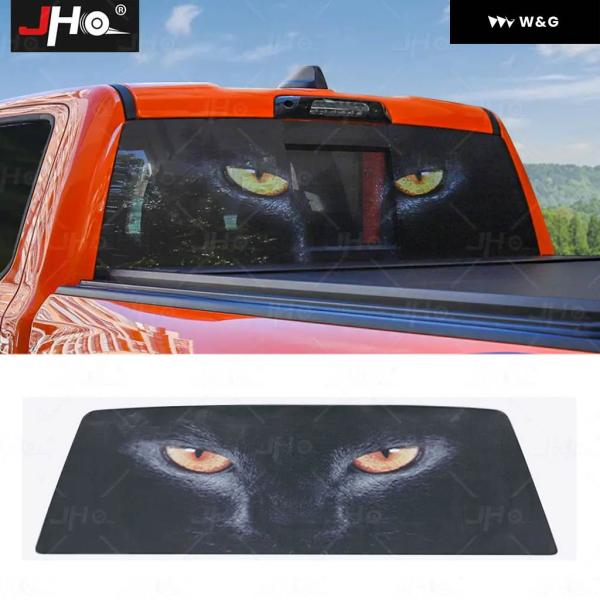 カー ステッカー ウルフアイズ リアウィンドウ デカール フロントガラス グラフィック ダッジ ラム 1500 TRX 2021 2022 ピックアップアクセサリー カスタムパーツ アクセサリーCategory:stickersType O...