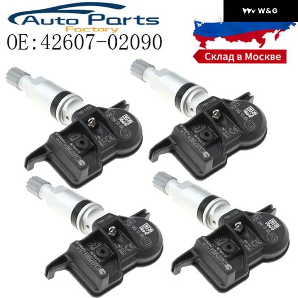 4個 TPMS タイヤエア圧センサー トヨタ 2020 アバロン カムリ 4ランナー カローラ 433MHZ 42607-02090 4260702090 42607-02070 4260702070 カスタムパーツ アクセサリーVolta...