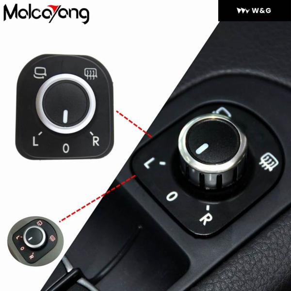 5ND959565A バックミラー コントロール スイッチノブ ボタン フォルクスワーゲン VW ジェッタ ゴルフ MK5 MK6 パサート B6 3C EOS 5K0959565 カスタム パーツ アクセサリーHign-concerned...