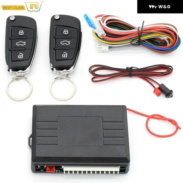 車用セントラルドアロック オートキーレスエントリー システム ボタン スタートストップアラーム セキュリティリモートフォブ トランク ロックキット 汎用 12V DIY カスタム パーツ アクセサリーHign-concerned Chemi...