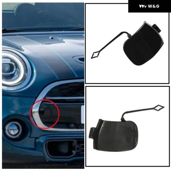 MINI F55 5ドアハッチ/F56 3ドアハッチ/F57 コンバーチブル 2016-2018 クーパー S D カー フロント バンパー 牽引フックカバー トレーラーアイキャップ リッド カスタム パーツ アクセサリーHign-conc...