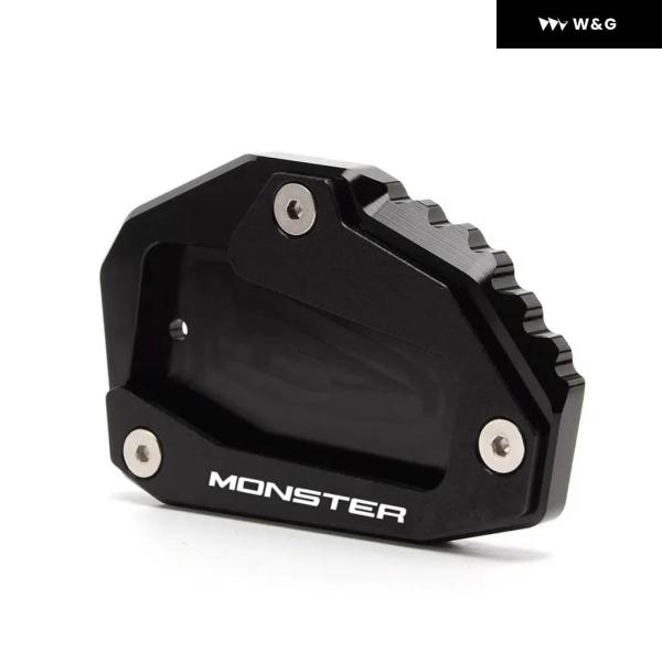 ドゥカティ モンスター 950 SP 937 821 1200 1200S 2014-2023 2024 オートバイ バイク キック スタンド サイド スタンド 拡張 パッド 引伸 サポート プレート カスタム パーツ アクセサリーProt...