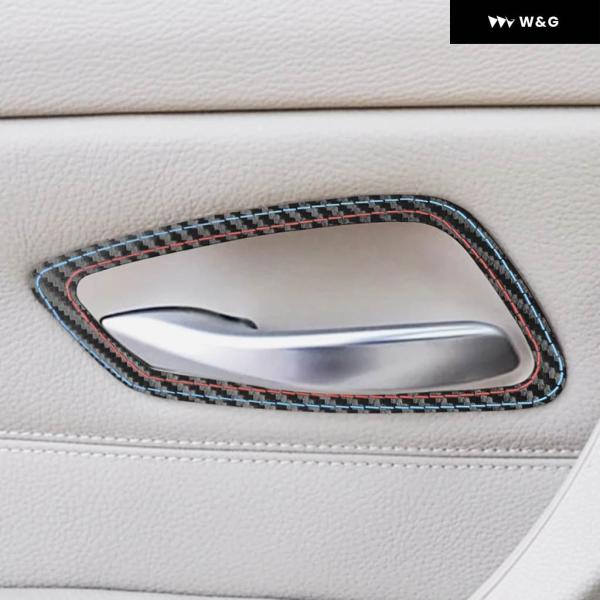 ドアプルハンドル パネル トリム フレーム BMW E90 E92 E93シリーズ3アルカンターラ車内Mパフォーマンス ステッカー アクセサリー カスタム パーツ アクセサリーHign-concerned Chemical:NoneStic...