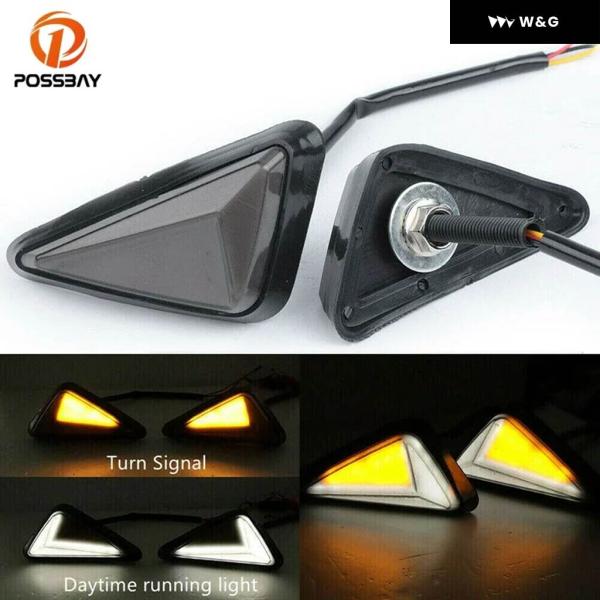 汎用 オートバイ バイク ウィンカーライト トライアングルフラッシュ マウント LED 12Vサイドシグナルランプフラッシャー インジケーター ランプアクセサリー カスタム パーツ アクセサリーHign-concerned Chemical...