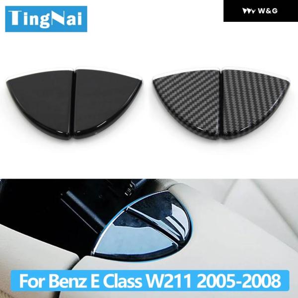 センター コンソール 蓋 アームレスト ロックラッチリリース ボタン カバー メルセデス ベンツ E クラス W211 2005-2008 E55 AMG E320 E500 カスタム パーツ アクセサリーHign-concerned Ch...