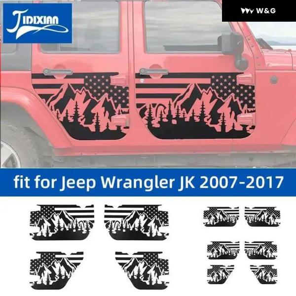 ジープ ラングラー JK 2007-17 車体ドアデコレーション デカール ステッカー カスタム パーツ アクセサリーHign-concerned Chemical:NoneCategory:stickersType Of Sticker:...