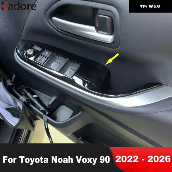 トヨタ ノア VOXY 90 2022-2025 カーボン 車内ドア ウィンドウ リフト スイッチ ボタン パネル カバー トリム アクセサリー RHD カスタム パーツ アクセサリーHign-concerned Chemical:None...