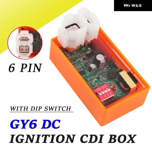 6ピン オートバイ バイク 点火 システム ユニット DC CDI ボックス DIPスイッチ付きGY6 150CC ZANELLA150 RX Z6 BERA CROSSMAX250 DT200 カスタム パーツ アクセサリーHign-co...