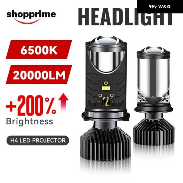 H4 LEDプロジェクター オートバイ バイク ヘッドライト バルブ BI LEDレンズ プロジェクター オートバイ バイク アクセサリーミニプロジェクターレンズ ヘッドライト プロジェクター カスタム パーツ アクセサリーHign-con...