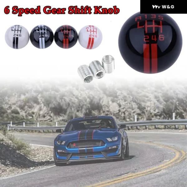 汎用 6速 カー ギア シフト ノブ フォード マスタング GT500 マニュアル / ホンダ トヨタ RHD ギア シフト シフター スティック レバー ペンアーム カスタム パーツ アクセサリーHign-concerned Chemic...