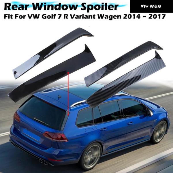 リアウィンドウ サイドスポイラー ディフューザー テールフィン VW ゴルフ 7 R ヴァリアント ワゲン 2014-16 カーアクセサリー デコレーション カスタム パーツ アクセサリーPlacement on Vehicle:Rear ...