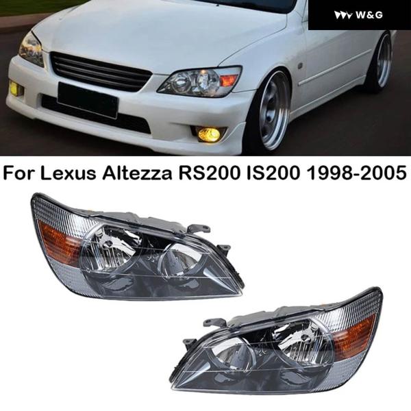フロント ヘッドライト ヘッドランプ バルブ 無 ヘッドライト レクサスアルテッツァRS200 IS200 1998-05 カスタム パーツ アクセサリーHign-concerned Chemical:NoneSpecial Feature...