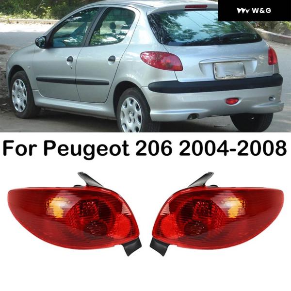 プジョー 206 2004-08 車用 リア バンパー テールライト ブレーキ ストップランプ テールランプ バルブ 無 テールライト テールランプ カスタム パーツ アクセサリーHign-concerned Chemical:NoneSp...