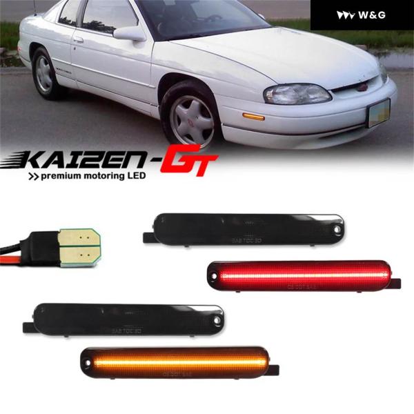 フロント/リア バンパー サイドマーカー インジケーター ライト LED ウィンカーライト シボレー ルミナ 1995-2001 モンテカルロ 1995-1999 カスタム パーツ アクセサリーHign-concerned Chemical...