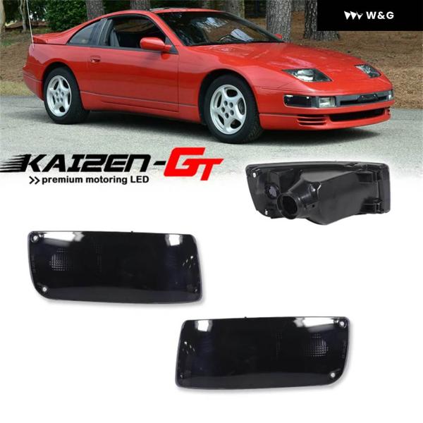 車用フロント バンパー サイドマーカー ウィンカーライト ハウジング シェル 日産 300ZX Z Z32 1990-96 バルブ 無 カスタム パーツ アクセサリーHign-concerned Chemical:NoneOther Par...
