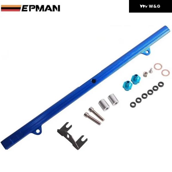 アルミ ビレット トップフィード インジェクター 燃料レールターボキット ブルー 日産 スカイライン BNR32 R33 34GTR R34 88-ON RB26 EP-RB26YG カスタム パーツ アクセサリーHign-concerne...