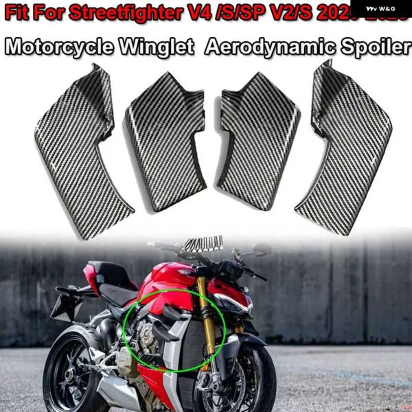 ドゥカティ ストリートファイター V4 /S/SP V2/S 2020-22 2023 オートバイ バイク スポーツ ダウンフォース ネイキッド スポイラー エアロダイナミック ウィンド ウィング デフレクター カスタム パーツ アクセサリ...
