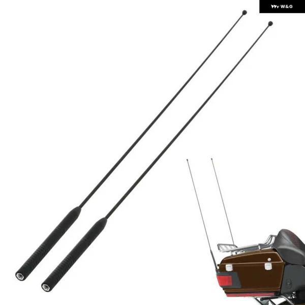 オートバイ バイク 2個 AM FM トランク アンテナ ラジオ ハーレー ツーリング トライロード エレクトラ グライド 1986-2020 カスタム パーツ アクセサリーProtective parts:OtherHign-concer...