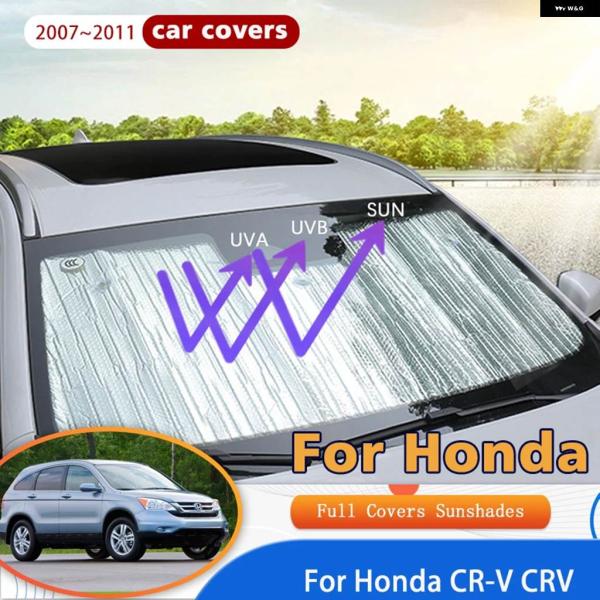 フルカバー サンシェード ホンダ CR-V CRV 3RD 2007~2011 2008 2009 カーアクセサリー 日よけ フロントガラス サイドウィンドウバイザー カスタム パーツ アクセサリーProduct application s...