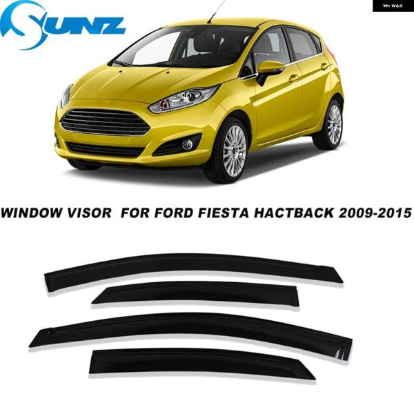 ウェザーシールド フォード フィエスタ ハクトバック 2009-15 ウィンドウバイザー ベントシェード サンレイン ディフレクター ガード カスタム パーツ アクセサリーMaterial:PlasticHigh-concerned che...