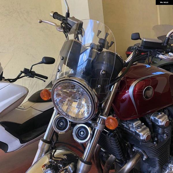 1992 - 2020 ホンダ CB1300 CB400 CB400SF スーパーフォア CB1100EX CB1100RS ウインドスクリーン スクリーン ブラケット ヘッドライト マウント カスタム パーツ アクセサリーItem Wei...