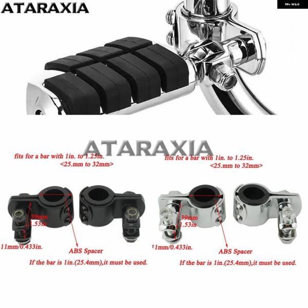 オートバイ 32MM ガード フットレスト フットペグ マウント クランプキット ブラケット クローム ハーレー ツーリング ダイナ ソフテイル スポーツスター カスタム パーツ アクセサリーHigh-concerned chemical:...