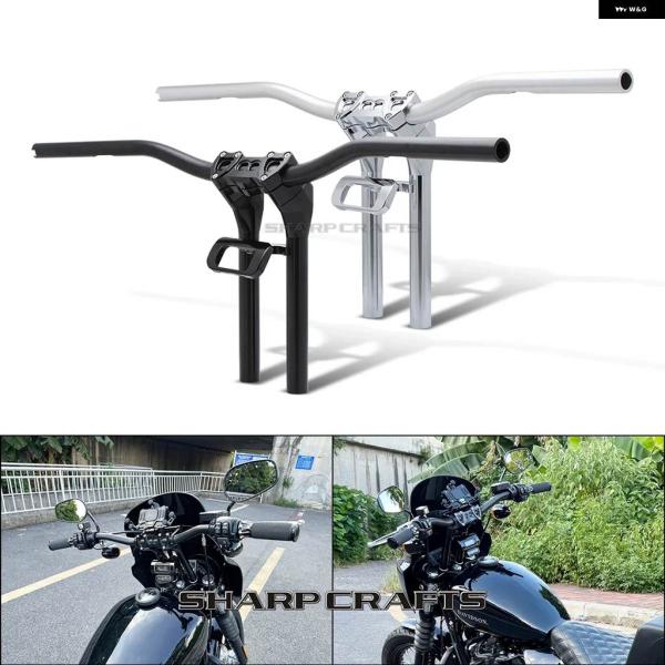 ハーレー ソフテイル ストリートボブ FXBB FXDR 114 ブレイクアウト FXBR FXBRS バイク デジタルゲージ マウント ハンドルバー プルバックライザー Tバー カスタム パーツ アクセサリーHigh-concerned ...