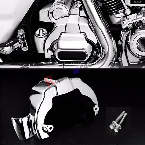 クロームトランス ミッション シュラウド カバー ハーレー ツーリング ストリートグライド ロードキング FLHX FLHR 2017-2021モデル カスタム パーツ アクセサリーProtective parts:OtherHigh-co...